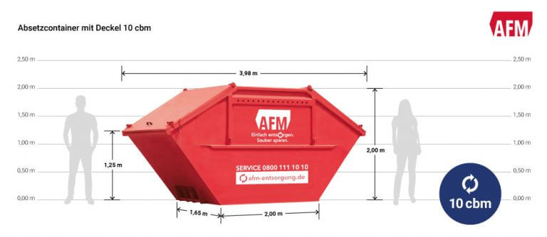 Absetz-Container mit Deckel 10cbm - Top Preis!